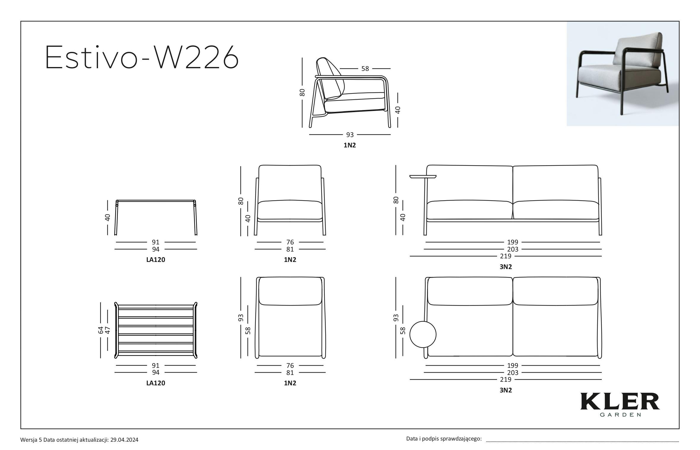 Stolik kawowy KLER Estivo | sklep KLER