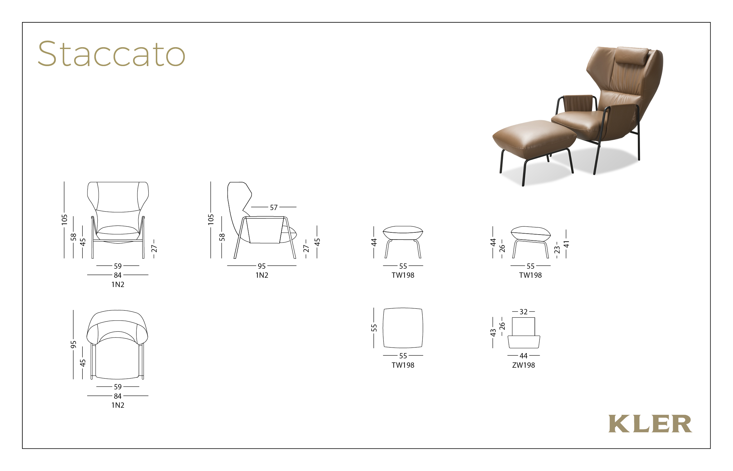 Zestaw foteli KLER Staccato W198 | sklep KLER